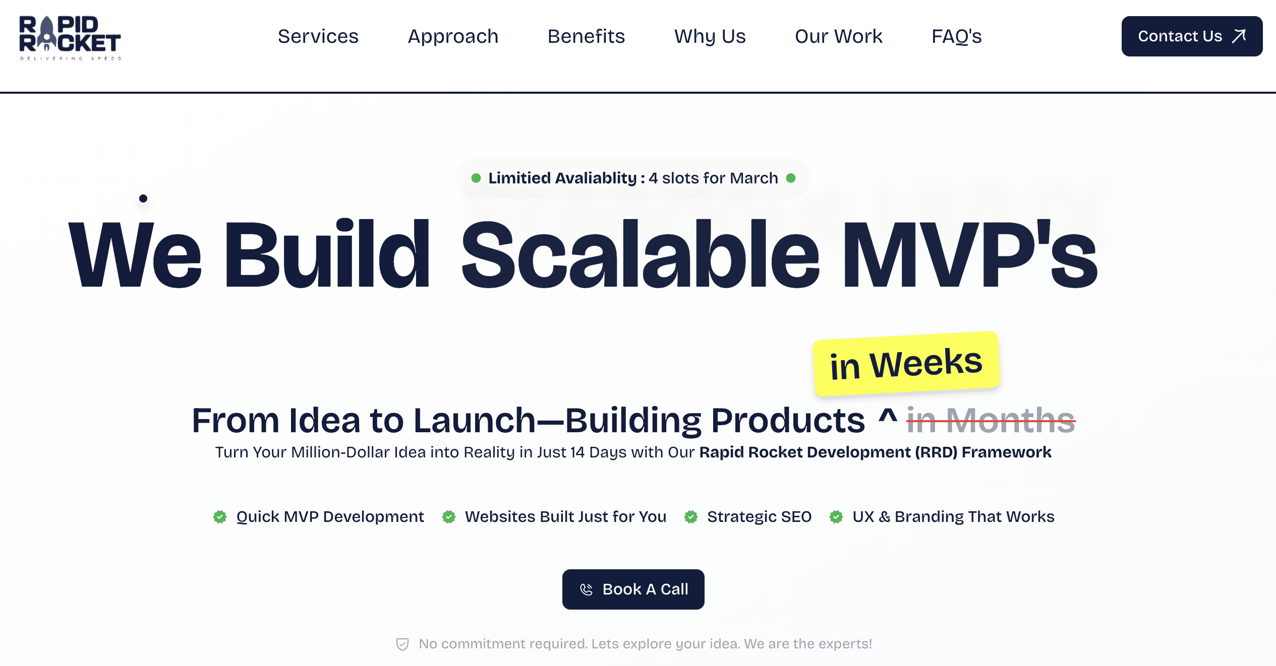 Rapid Rocket: Build Your MVP in 3-4 Weeks | Fast & Affordable